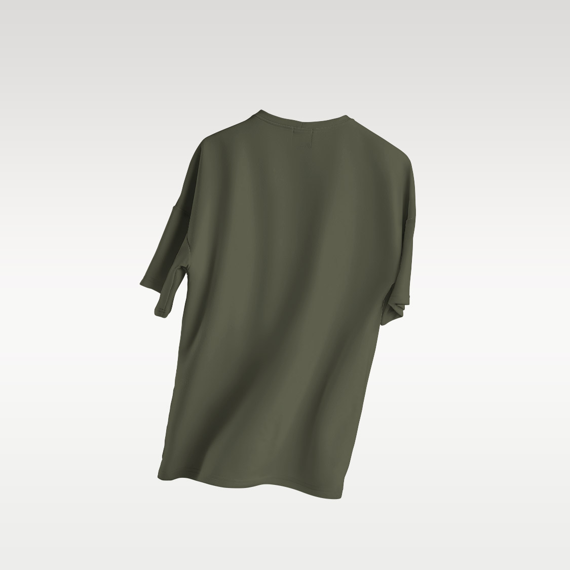 Olive Green Basic Oversized T-shirt | Bofrike